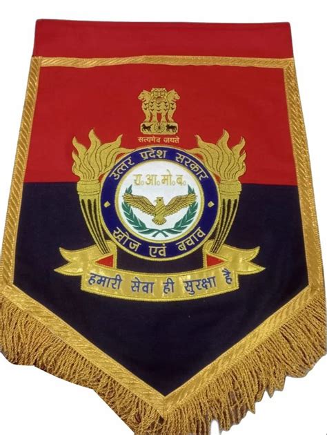 Velvet Embroidered Sdrf T Flag At ₹ 1550piece In Lucknow Id 2849517088848
