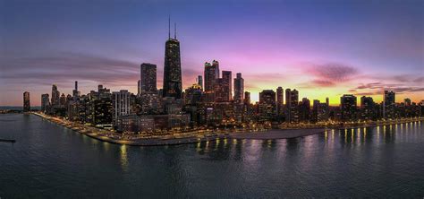 Chicago Skyline In Panorama Photograph By Mark Wiley Fine Art America