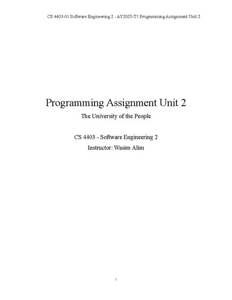 Pa2 Cs 4403 01 Software Engineering 2 Ay2025 T1 Programming
