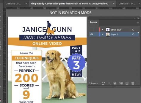 how to use isolation mode in adobe illustrator
