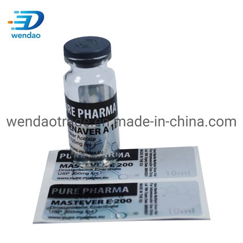 Packaging Test Sticker Medical Sheet Label Glass Label 10ml Vial