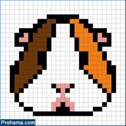 Giraffe Pixel Art Grid Animals Pixel Art