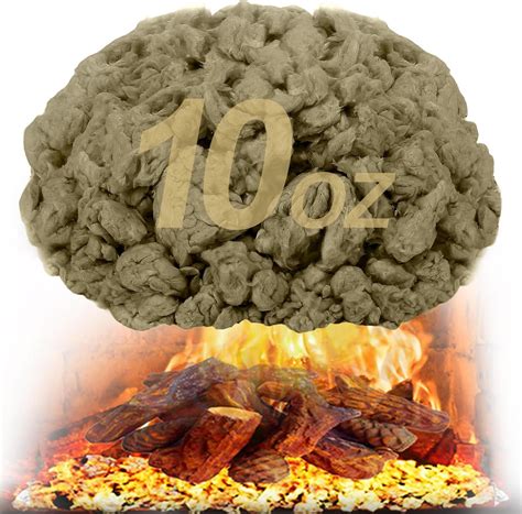 10oz Gas Fireplace Embers Rock Wool Glowing Embers For Indoor Gas
