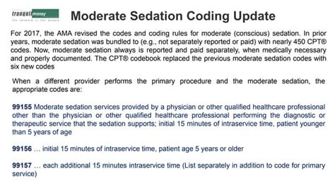 Moderate Sedation Coding Ppt