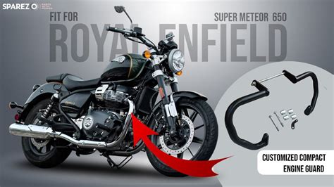 Royal Enfield Super Meteor 650 Compact Engine Guard Installation