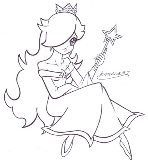 Princess Rosalina Coloring Pages Az Sketch Coloring Page