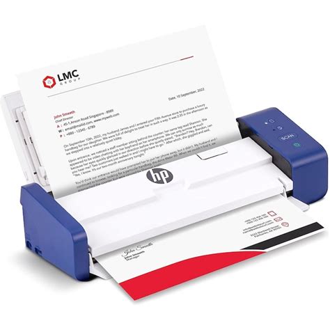 Hp Desktop Scanner Compact Duplex Document Scanner With Feeder Portable Mobile Scanner