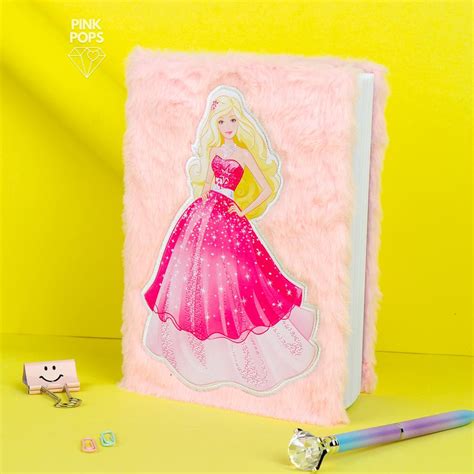 Plush Attractive Barbie Notebook Pinkpops Pk