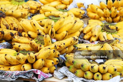 Local Banana For Sale At Street Market In Kota Kinabalu Sabah High Res