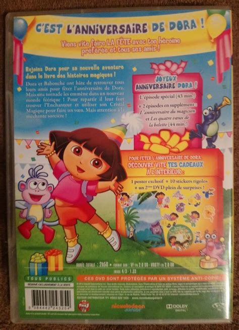 Dvd Dora Lexploratrice Joyeux Anniversaire Dora Achat Occasion