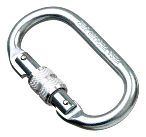 Mosquetão Oval Aço Carbono Trava Rosca 23kn Epi Mercadolivre