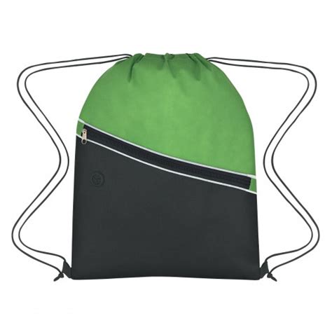 Custom Two Tone Non Woven Polypropylene Drawstring Bags