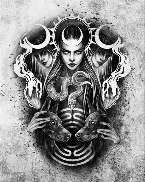33 Hecate Tattoo Ideas Hecate Goddess Tattoo Hecate Goddess