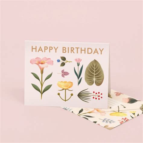 Lush Botany Birthday Card Oh Shiny