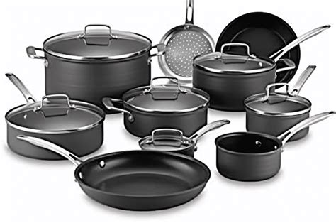 Cuisinart 17 Piece Cookware Set Chefs Classic Nonstick Hard Anodized 66 17 Rating ⭐⭐⭐⭐⭐ 46