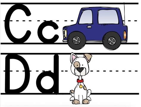 Classroom Alphabet Strip A Z With Capital And Lowercase Letters