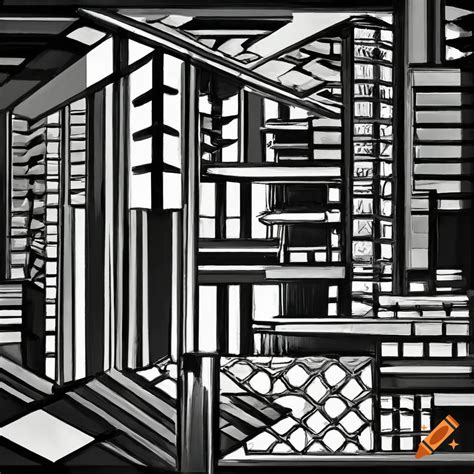 Frank Lloyd Wright Patterns Black And White