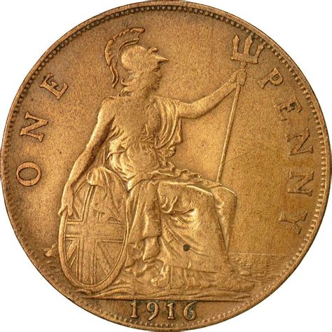 Penny 1916 Coin From United Kingdom Online Coin Club