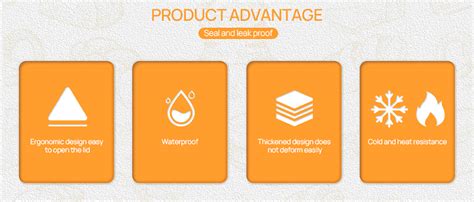 Microwavable Disposable Plastic Container Packing Use Pp Rectangular Take Out Food Container