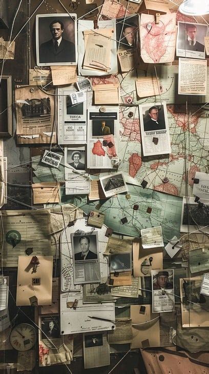 Free Intricate Detective Board Image Investigation Detective