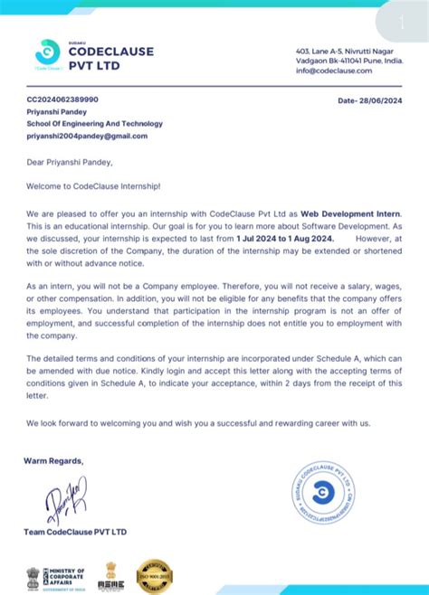 Priyanshi Pandey On Linkedin Codeclause