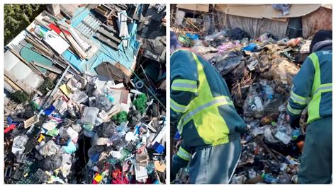 B365 Video Munte De Gunoaie într O Curte De Pe Strada Munteniei