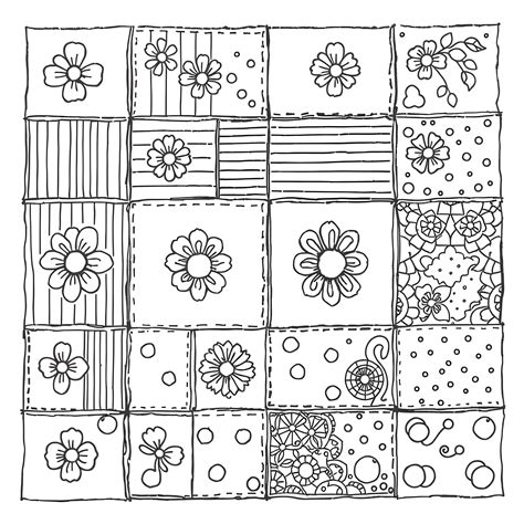 120 Best Patchwork Coloring Pages Free Printable Pdfs