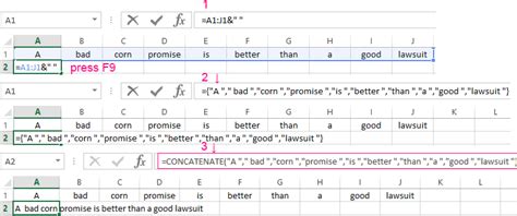CONCATENATE Function And Opposite Of Concatenate In Excel