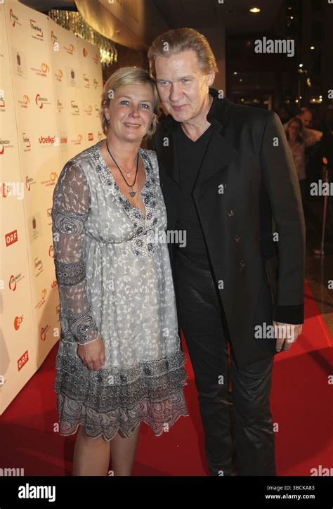 Singer Johnny Logan With His Girlfriend Tanja On The Zdf Tv Show Stock