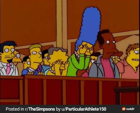 Barts Head Disappears In Court Revealing The Man With The Lazy Eye R Simpsonsfaces