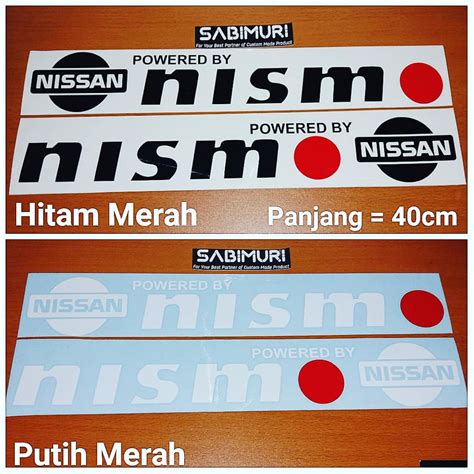 Jual Cutting Sticker Body Mobil Nissan Powered By Nismo Shopee Indonesia