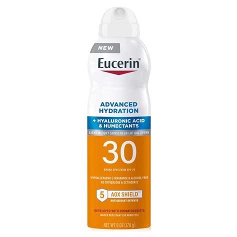 Eucerin Advanced Hydration Spf 30 Sunscreen Spray