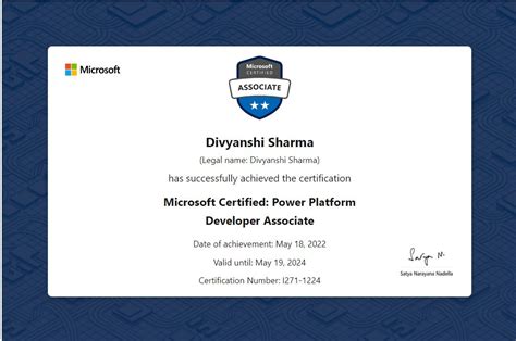 Microsoft Certified Power Platform Developer Associate Certificate Renewed For 2nd Consecutive
