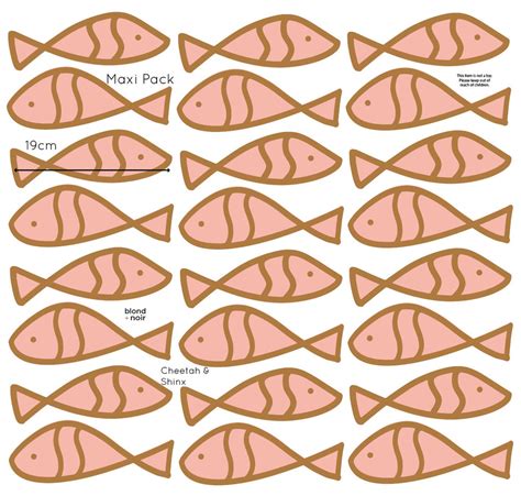 Fish Wall Decals Blond Noir