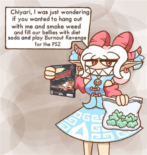 Linnyuwu Toutetsu Yuuma Burnout Series Burnout Revenge Smiling Friends Touhou Commentary