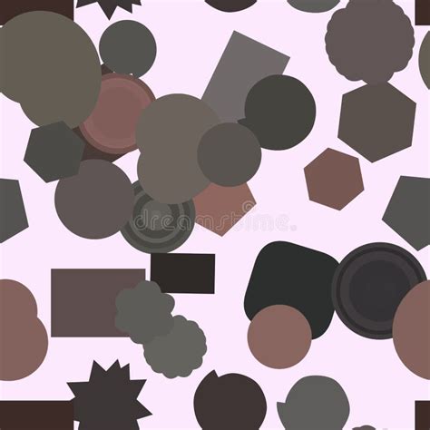 Seamless Geometric Conceptual Background Mixed Pattern For Design Art Shape Details And Graphic