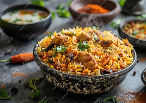Premium Photo Deliciously Aromatic Biryani Traditional Indian Rice