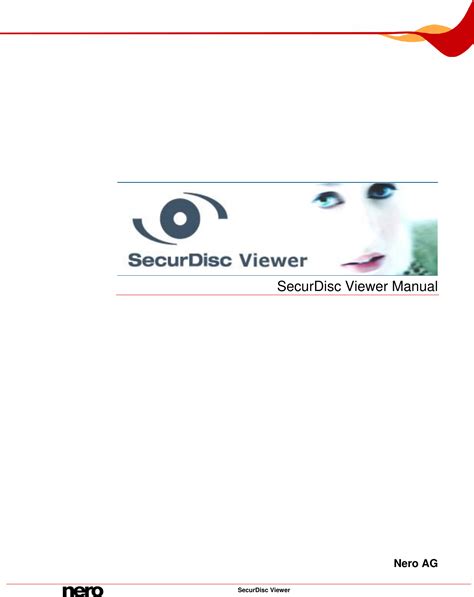 Nero Incd 5 Secur Disc Viewer Instruction Manual Eng