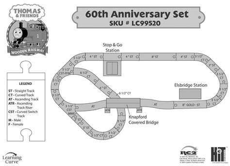 Thomas The Tank 60th Anniversary Set Track Layout Instructions