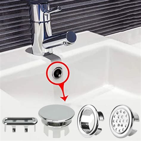 1pc 4 Type Multipurpose Sturdy Plastic Wash Basin Overflow Ring