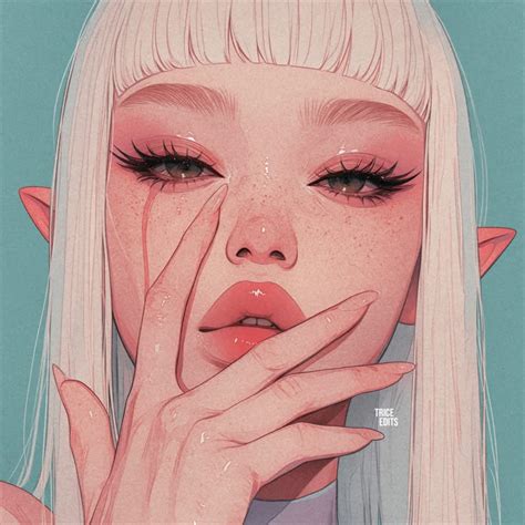 Elf Girl Em 2025 Ícones Fofos Desenho De Rosto Personagens Bonitos