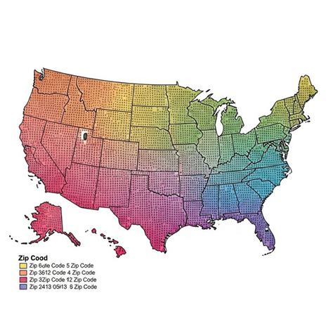 Various Zip Code Areas Stock Illustrations 4 Various Zip Code Areas