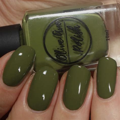 Olive Olive Green Nail Polish Vegan 10 Free Cruelty Free Green Nail Polish Polish