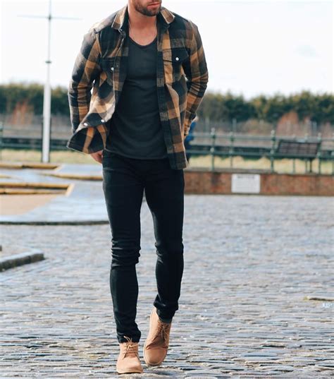 Moda Trends Magazine Mens Fall Outfits Flannels Dark Flannel Outfits