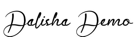 Dalisha Demo Font