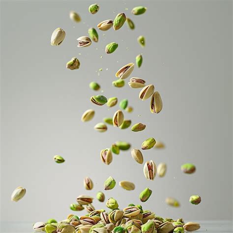 Seeds Are Falling From A White Background And The Seeds Are Falling