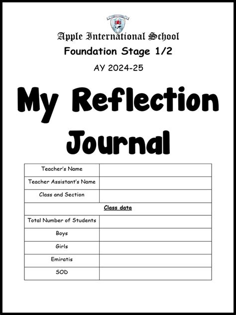Reflection Journal Pdf