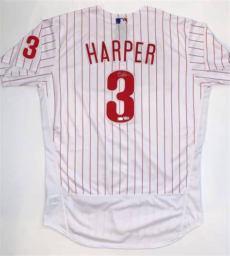 Bryce Harper Autographed Philadelphia Phillies Authentic Jersey Home