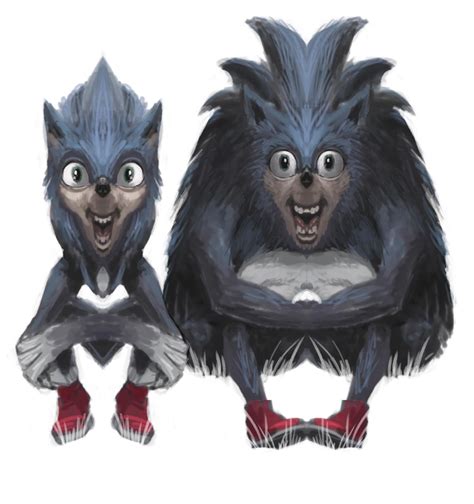 Sonic The Hedgehog And Ugly Sonic Sonic And 1 More Drawn By Sakkan