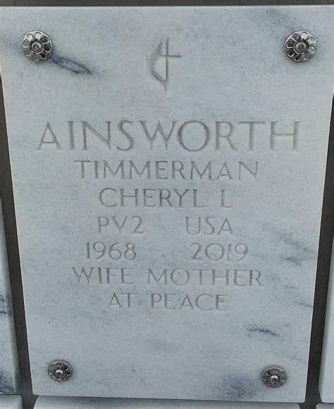 Cheryl Lynn Ainsworth Timmerman 1968 2019 Find A Grave Memorial